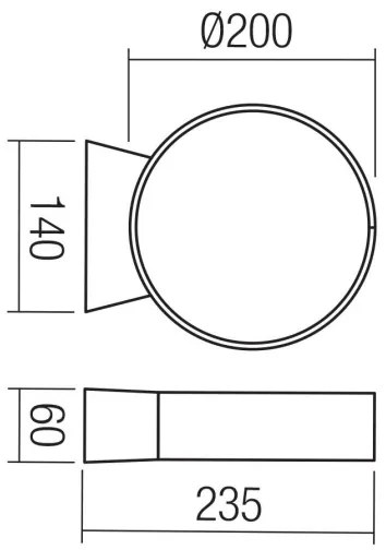 Redo 91063 - LED Venkovní nástěnné svítidlo ONIRO LED/8W/230V IP65 hnědá