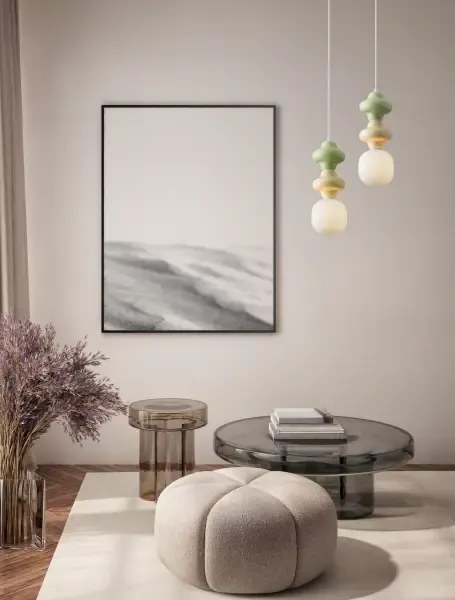 LED zeleno-žlutá moderní svítilna Clio