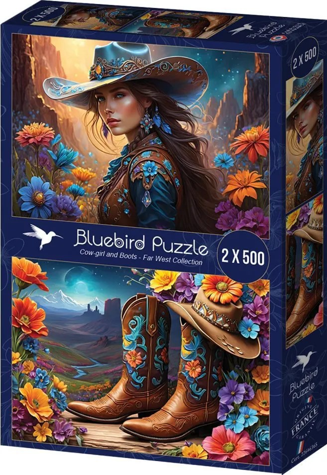 Bluebird puzzle farmářka a boty 2 × 500 dílků