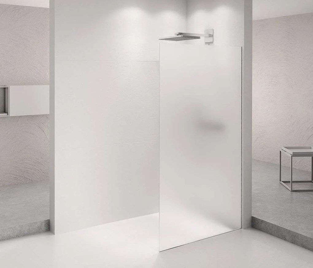 Polysan Architex - Sprchová stěna 136,2x210 cm, Antidrop, matné sklo/chrom AXC140MT