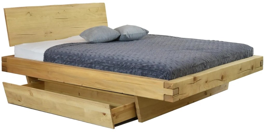 OnaDnes -20% Woody Masivní smrková postel Matteo 160 x 200 cm