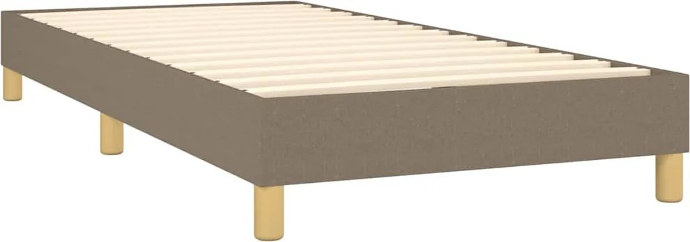 Box spring postel s matrací taupe 90x190 cm textil 3130077
