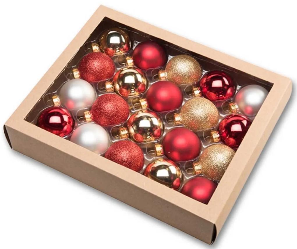| Vánoční koule 4,5 cm - tradiční set | 18000399