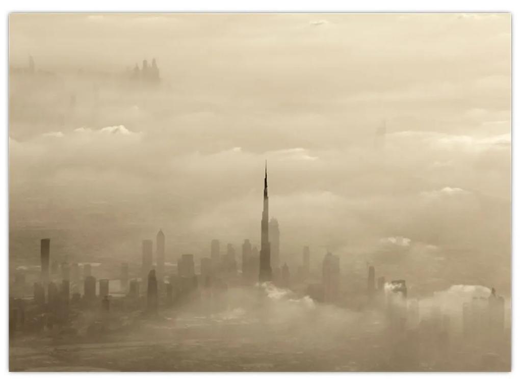 Obraz města v mracích (70x50 cm)