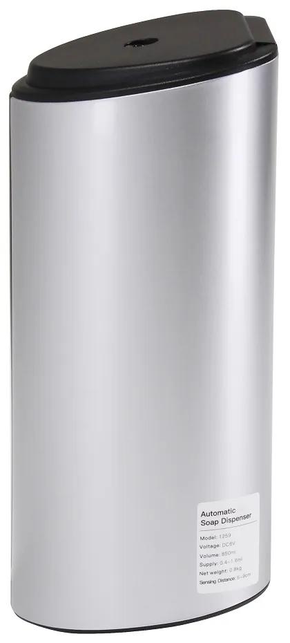 Bezdotykový dávkovač tekutého mýdla Donner Drop 850 ml, stříbrná