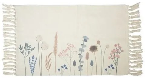 Koberec se střapci Bellamy Květiny, 60 x 90 cm