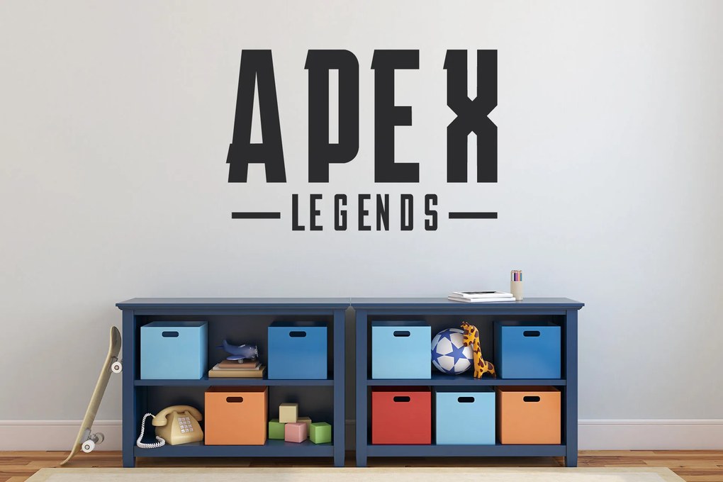 Lepy.cz Samolepka na zeď Apex Legends Velikost (šířka x výška): 90x60cm, Barevná varianta: Černá