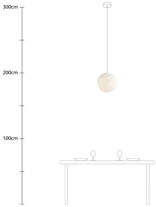 creative cables Stínidlo tvaru koule z polyesterového vlákna - 100% vyrobené ručně Barva komponentu: Černá Perleťová, Velikost ⌀: M - 35cm