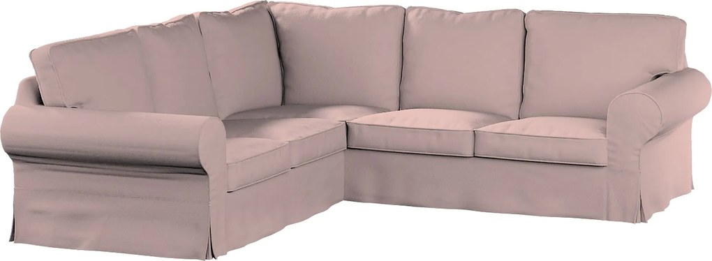 Potah na pohovku IKEA  Ektorp rohová barva růžová látka pletený vzor