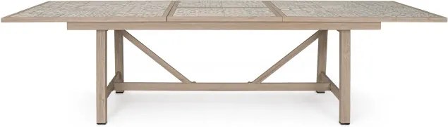 BIZZOTTO Rozkládací zahradní stůl KALIMERA světlý 212-285x106 cm 0664138