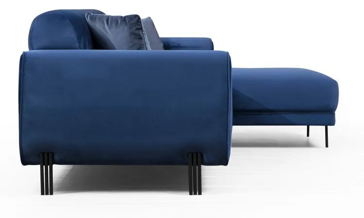 Designová sedačka Haylia 287 cm modrá - pravá