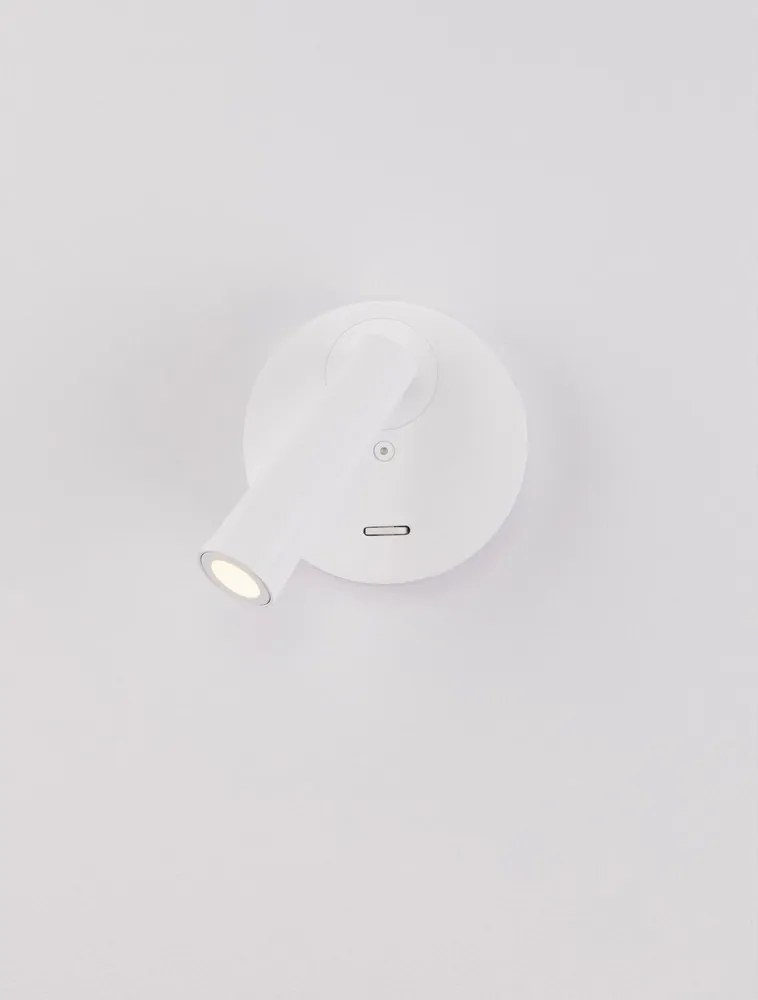 Matně bílé hliníkové LED bodové svítidlo s ohybatelnou konstrukcí 7x10 cm Tico – Nova Luce