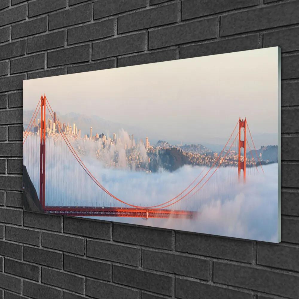 Obraz na skle Mosty Architektura 100x50 cm