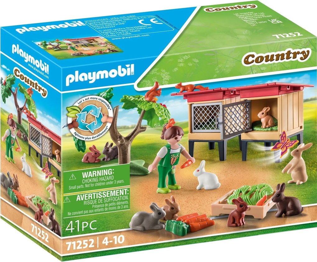 Stavebnice playmobil 71252 králíkárna