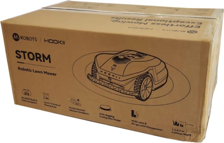 AM-robots STORM 2000, robotická sekačka - 2000m2, LIDAR, sklon až 45%, Wifi/Bluetooth/4G - Hookii Neomow