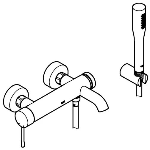 GROHE 33628001 - Vanová baterie ESSENCE DN 15 lesklý chrom