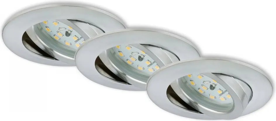 Briloner 7296-039 - SADA 3x LED Koupel podhledové svítidlo 1xLED/6,5W/230V IP23