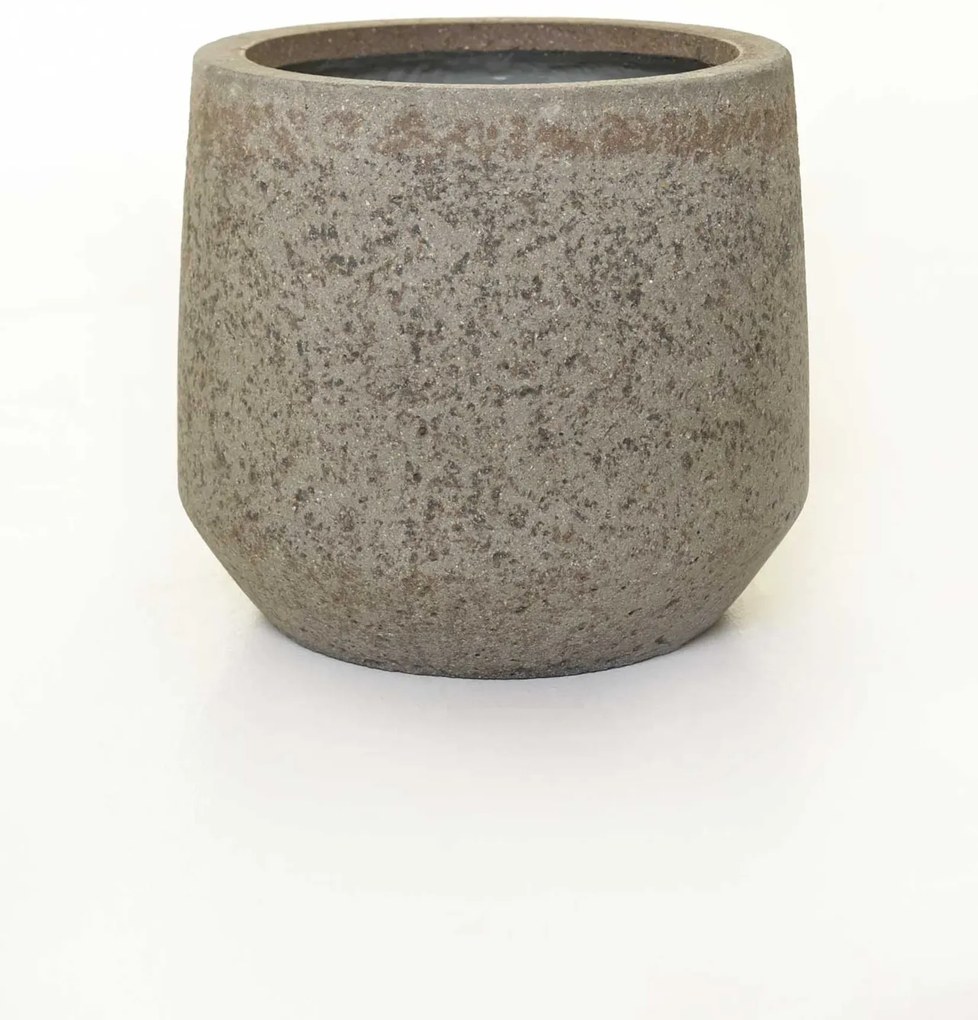 Designový květináč SASSO, vláknocement, 32x28 cm, šedý