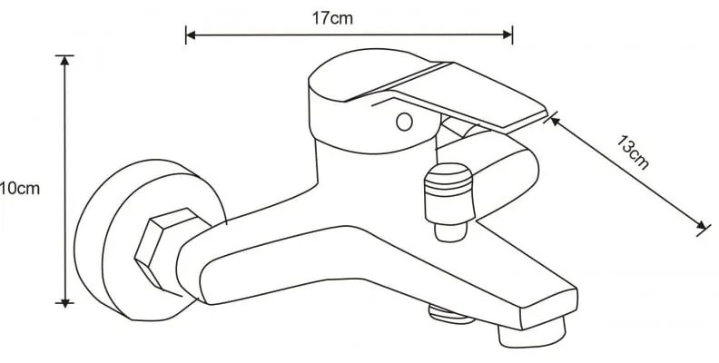 Mexen Caro vanová baterie, chromová, 746630-00