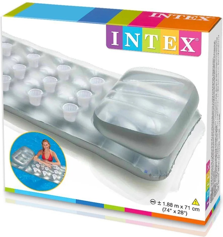 Intex 58894 Matrace stříbrná 188 x 71 cm