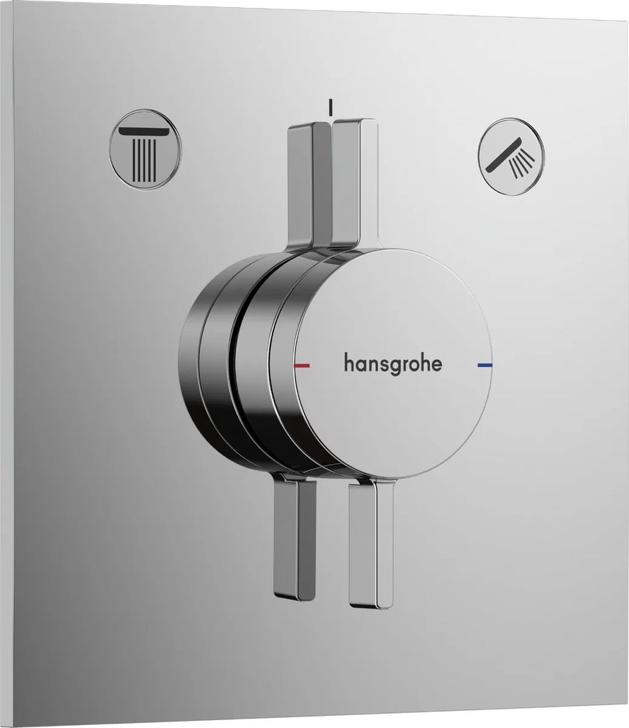 Hansgrohe DuoTurn E, baterie pod omítku pro 2 spotřebiče, chromová, HAN-75417000