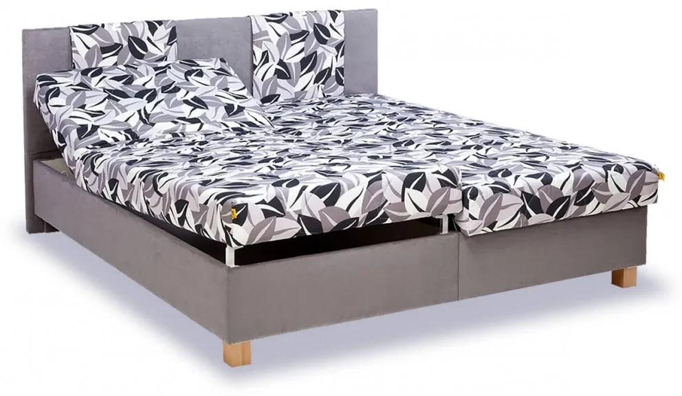 Čalouněná postel s úložným prostorem Klaudie PROKOND, 180x200 cm