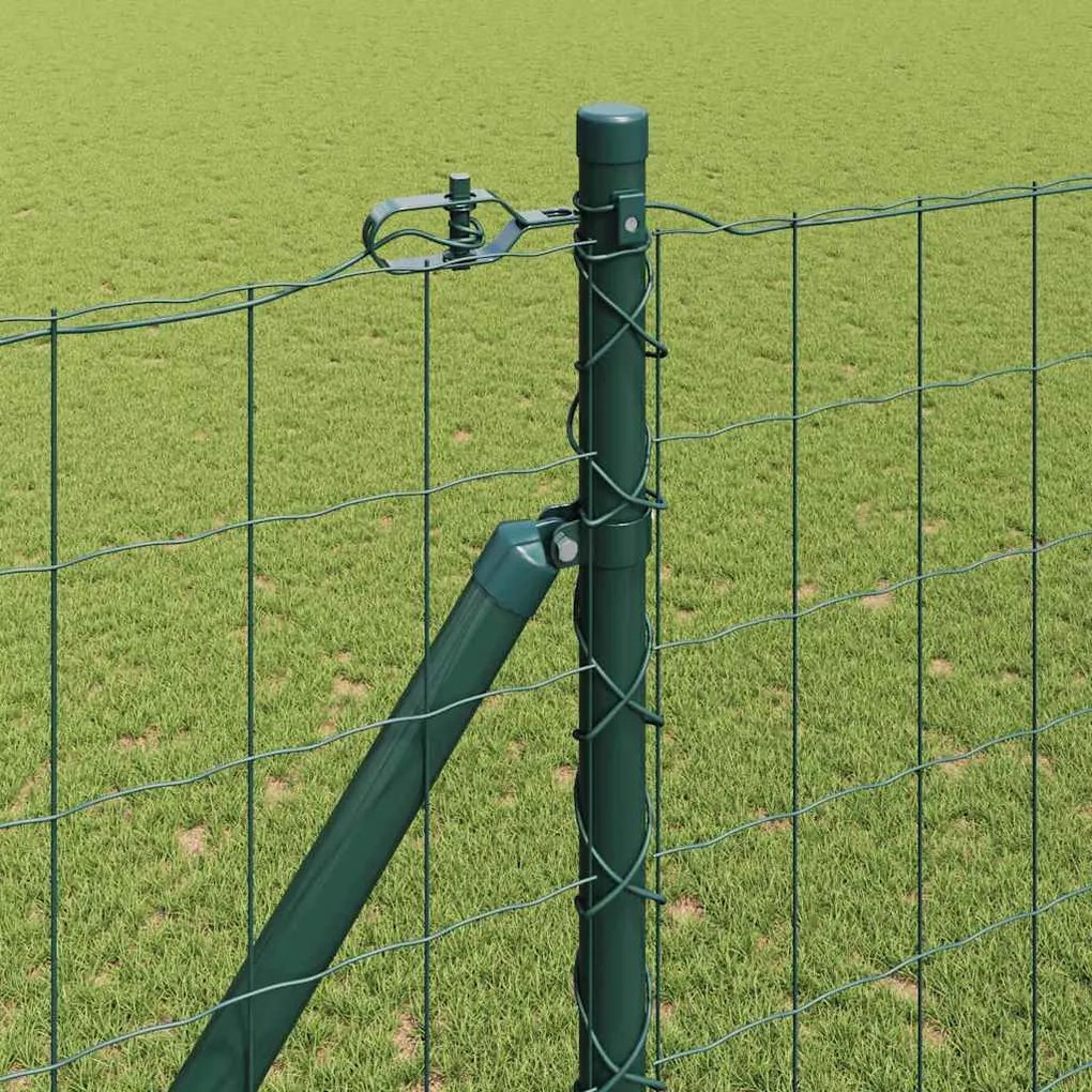 Evropský plot se hroty 10 x 1,5 m Ocel potažená PVC Zelená 3350566