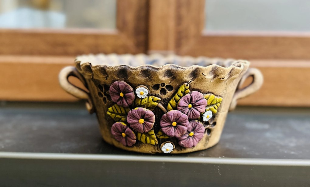 Keramika Javorník Mísa - fialky