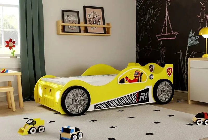 Dětská postel Monza žlutá 190 x 90 cm