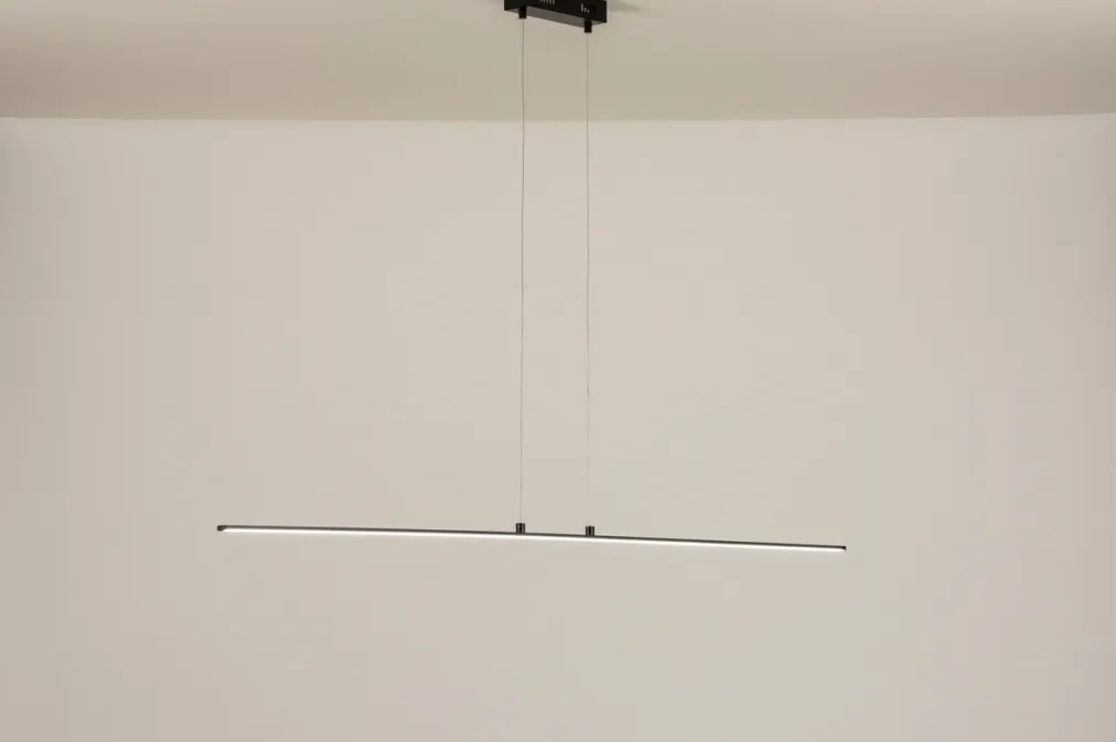 Závěsné designové LED svítidlo na lanku Revollte Line Black