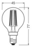 LED žárovka E14 OSRAM Filament 2,2W (25W) teplá bílá (2700K) stmívatelná
