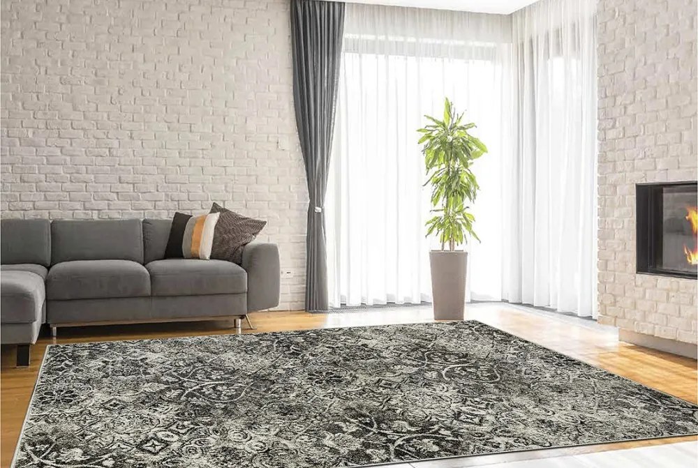 B-line, Kusový koberec Phoenix 3026-244, 160x230, šedá, chodba / předsíň