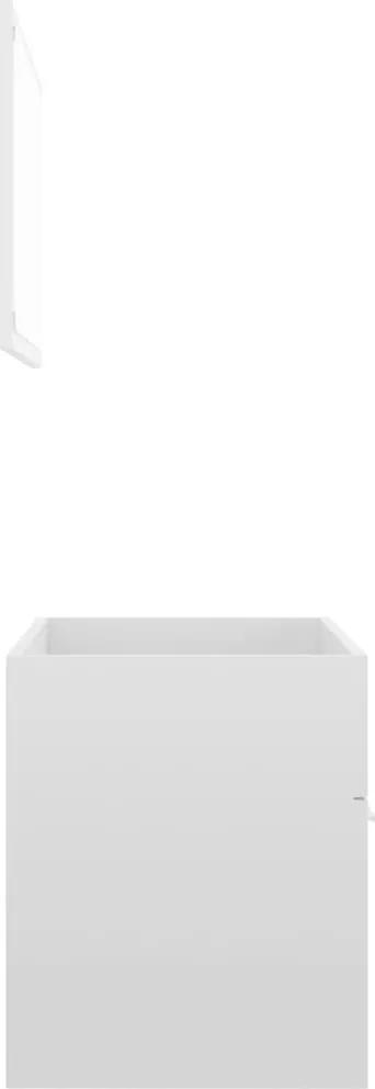 vidaXL 2dílný set koupelnového nábytku dřevotříska [804783] Barva: šedá s vysokým leskem