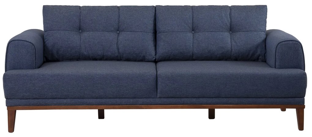 Hanah Home Třímístná pohovka BALERA s křeslem tmavě modrá 223 cm