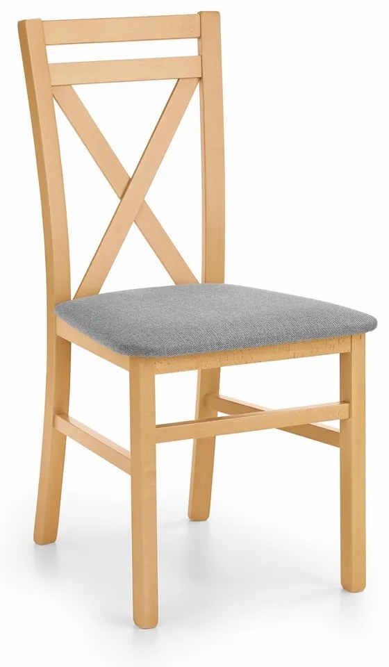 Jídelní židle Darius, šedá / dub medový