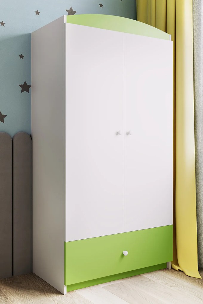 BabyBeds Dětská skříň Babydreams Barevné provedení: Zelená