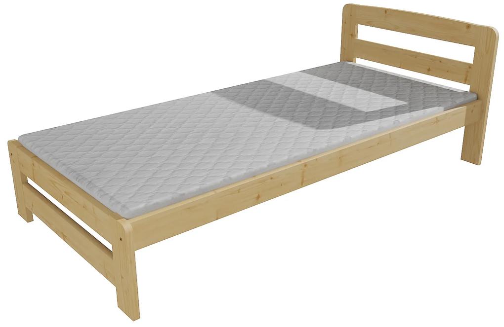 Vomaks Jednolůžková postel VMK008B Rozměr: 90 x 200 cm, Barva: surové dřevo