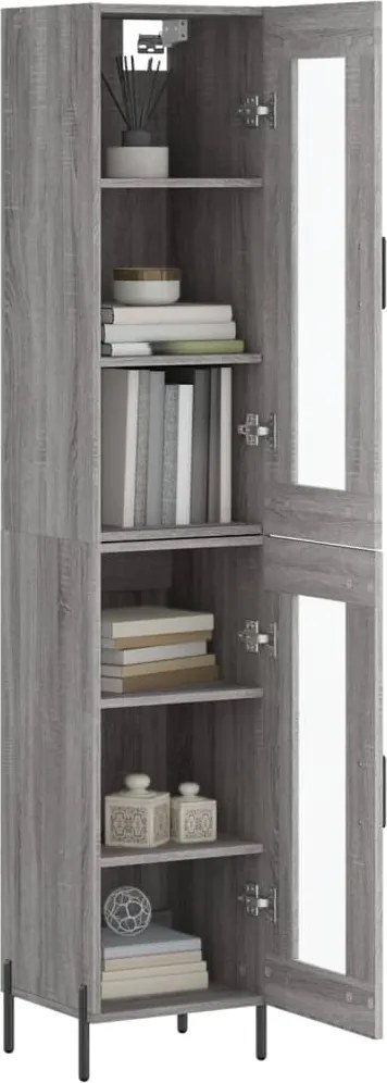 Skříň highboard šedá sonoma 34,5 x 34 x 180 cm kompozitní dřevo 3199439