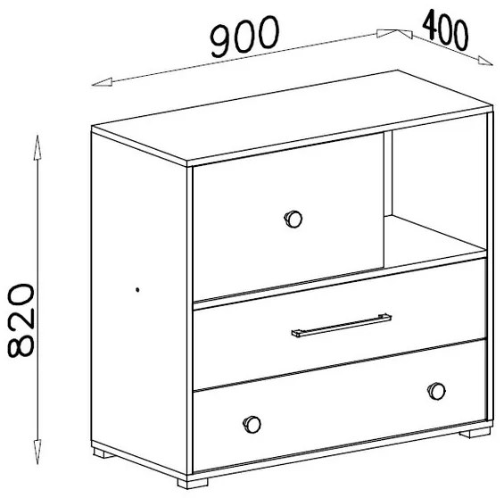 Nízká skříňka Step