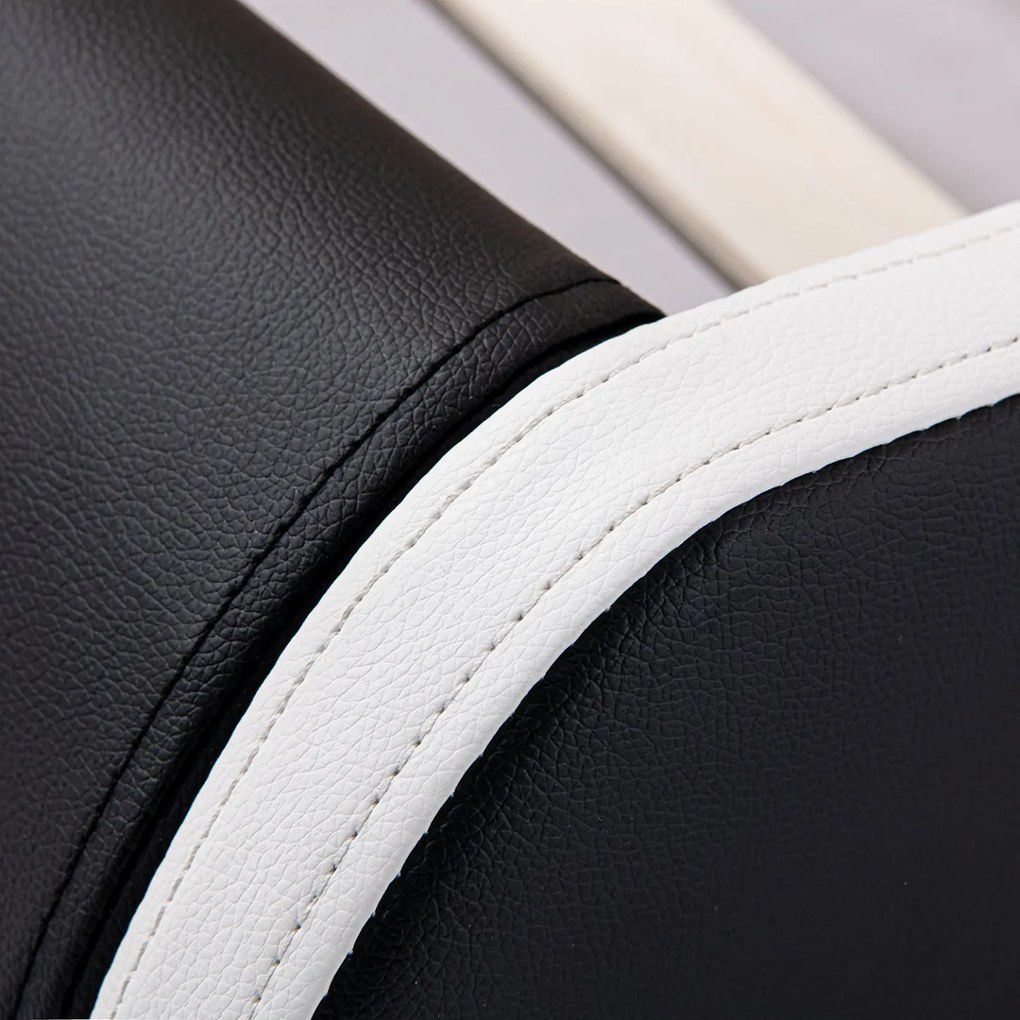 Goleto Čalouněná postel Murcia s LED osvětlením 180 x 200 cm | černá