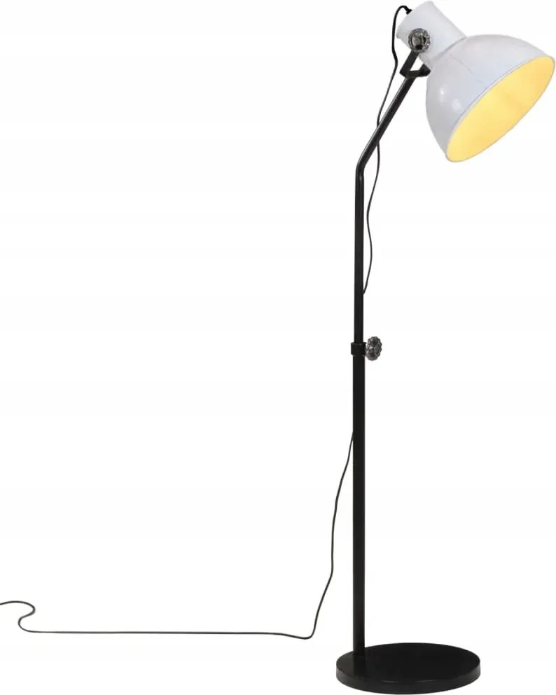 Fionshop 262935633 Stojací lampa 25 W bílá 30 x 30 x 90-150 cm E27