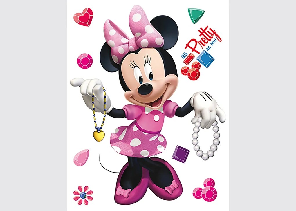 Dětská samolepka na zeď Minnie, Disney | 42.5 x 65 cm | DDK 1754