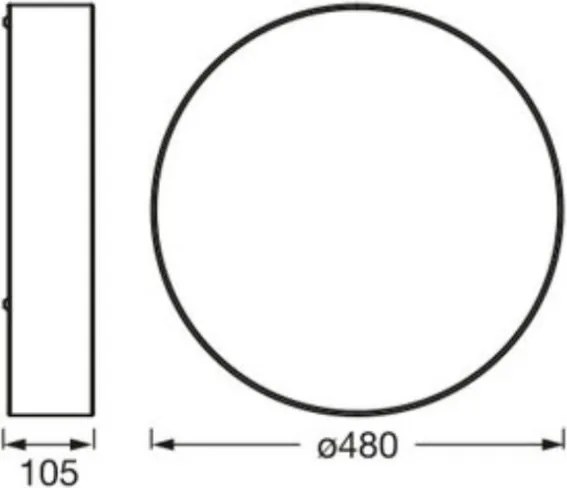 Osram - Stropní svítidlo ORBIS PARIS 3xE27/15W/230V pr. 48 cm hnědá
