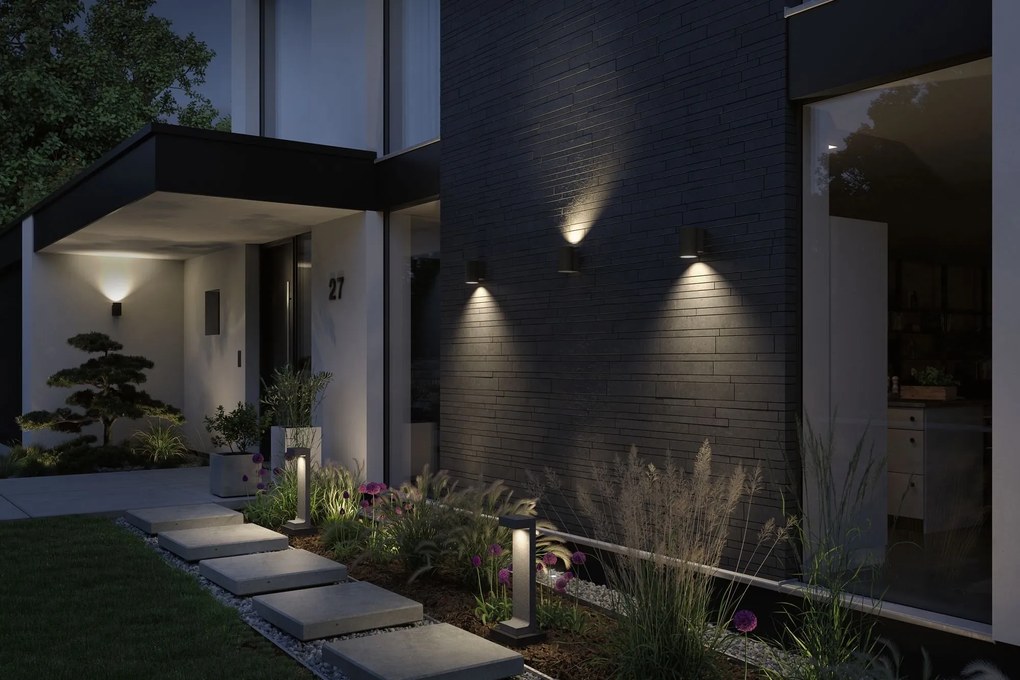 P 94500 Venkovní venkovní nástěnné svítidlo Concrea 170mm IP65 6,8W 3.000K - PAULMANN