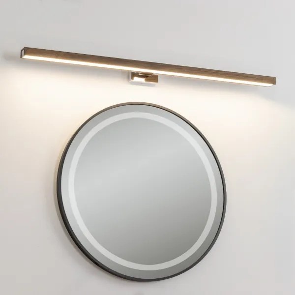 Brilagi-LED Koupelnové osvětlení zrcadla WOODY MIRROR LED/15W/230V IP44 dub/chro
