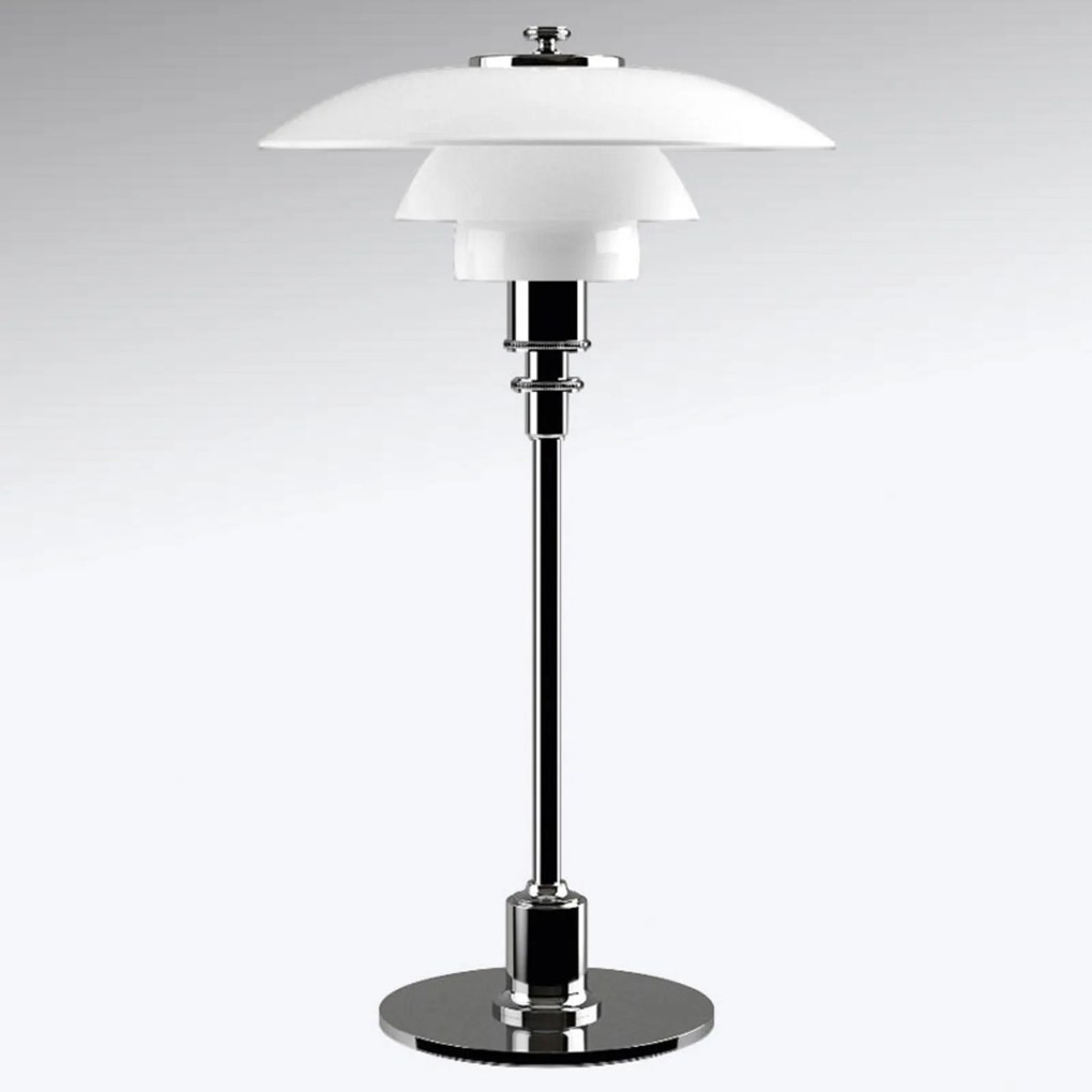 Louis Poulsen PH 2/1 stolní lampa pochromovaná