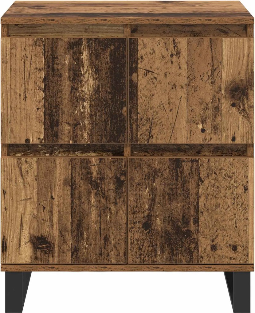 Servírovací skříň 2 ks Staré dřevo 60 x 35 x 70 cm 3394545