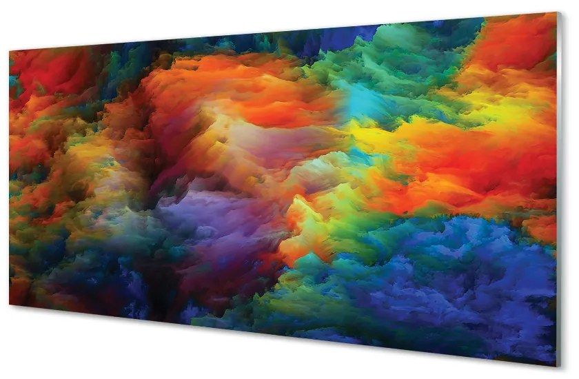 akrylový obraz 3d barevné fraktály 100x50 cm