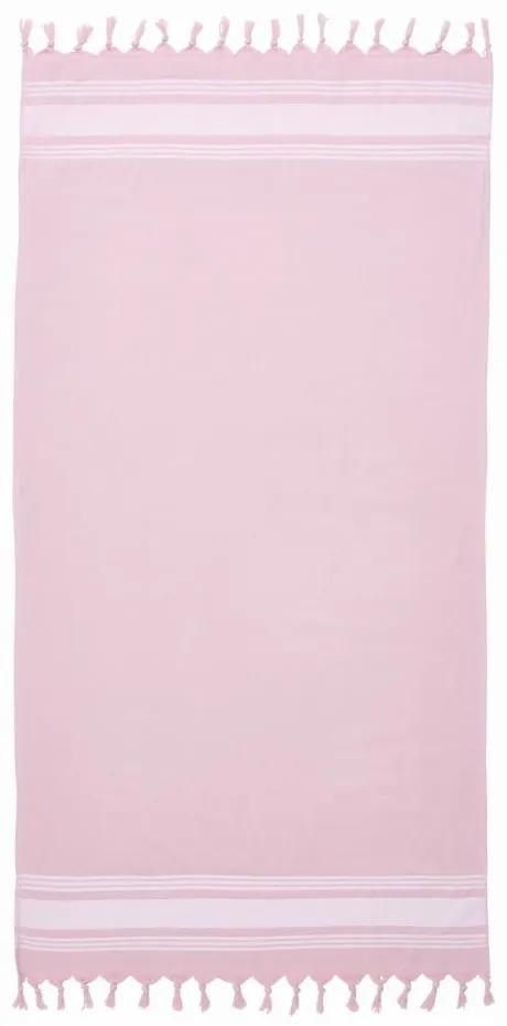 Růžová plážová osuška 150x75 cm Hammam - Catherine Lansfield