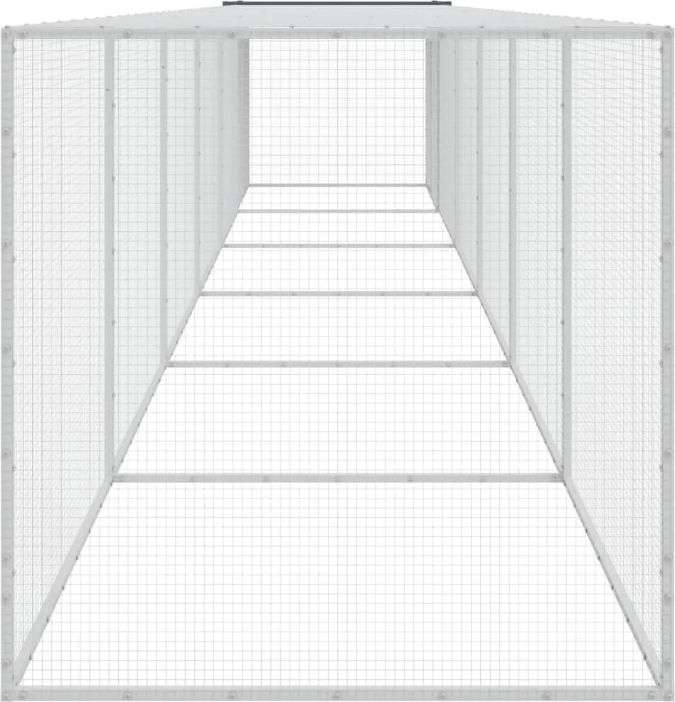 Klec pro kuřata se střechou antracitová 603 x 98 x 90 cm ocel 3189041